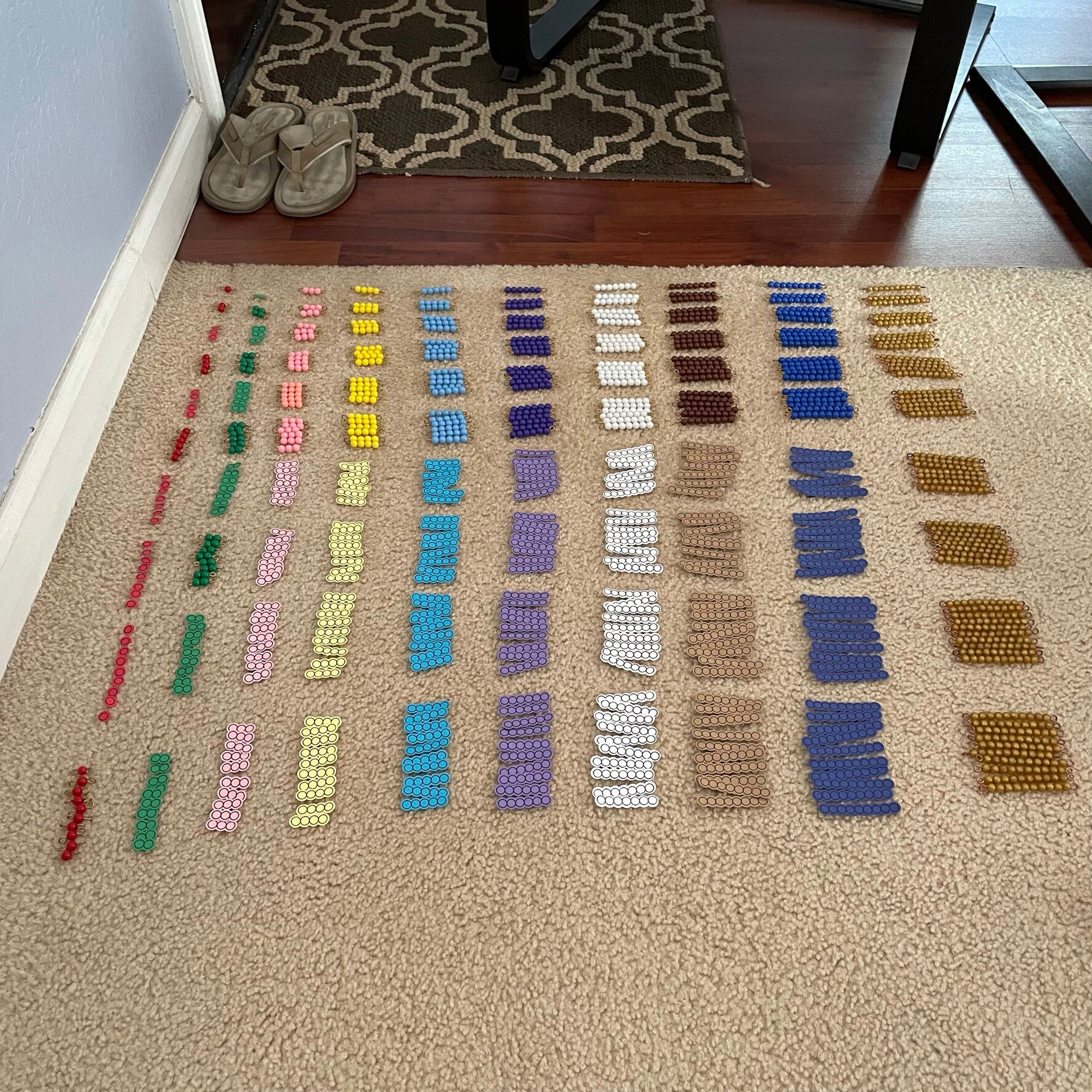 Montessori Bead Bar and Bead Stair SVG Files - Etsy