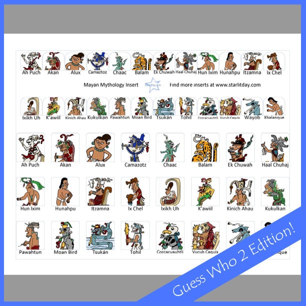 Ancient Maya Guess Who Cards! (new Edition) - Etsy