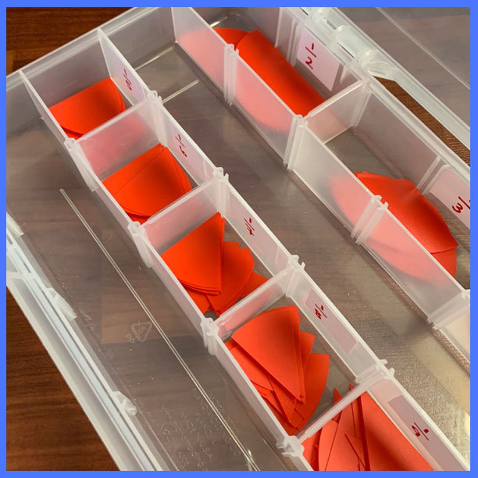 Montessori Fraction Circles Cricut Files - Etsy