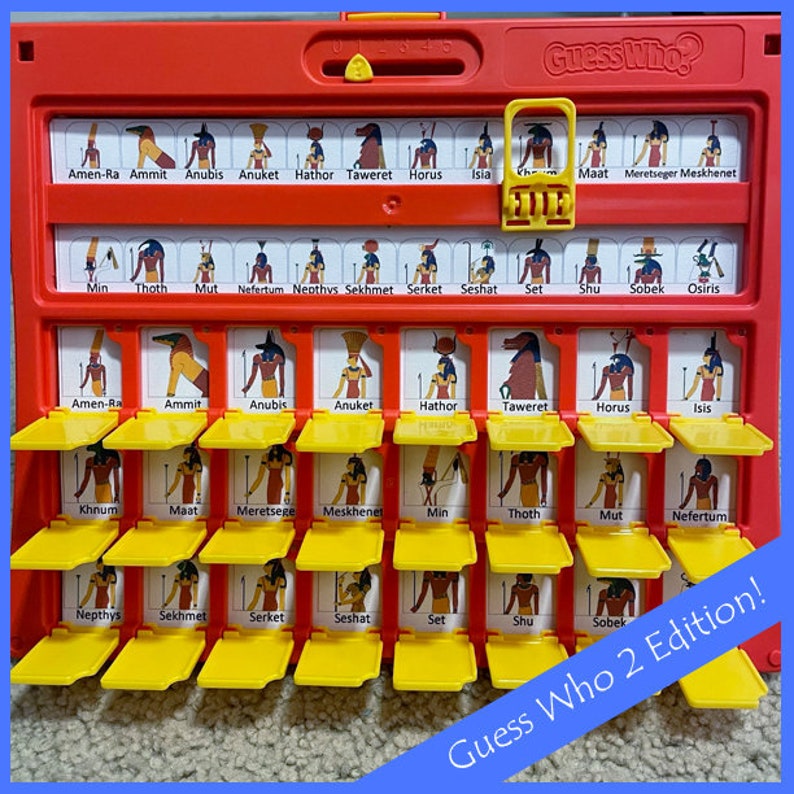 Ancient Egypt Gods and Goddesses Guess Who Cards new Edition - Etsy