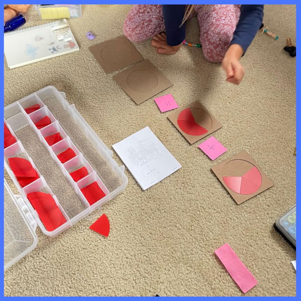 Montessori Fraction Circles Cricut Files - Etsy