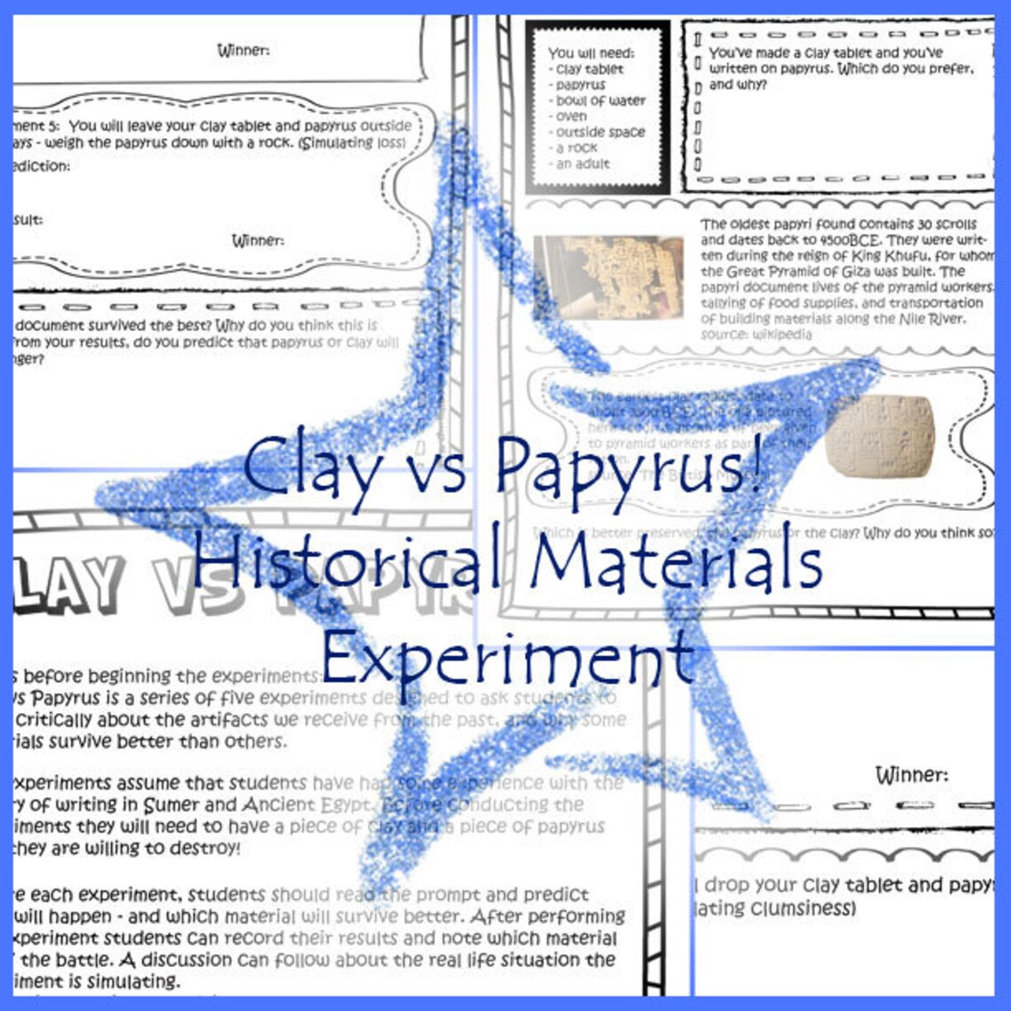 Clay Vs Papyrus Historical Science Experiment - Etsy Canada