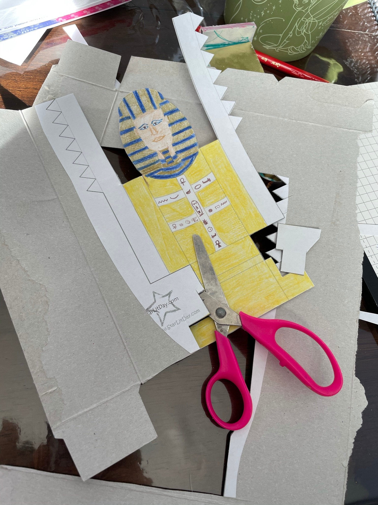 Ancient Egypt Sarcophagus Box - Print and Make - Etsy