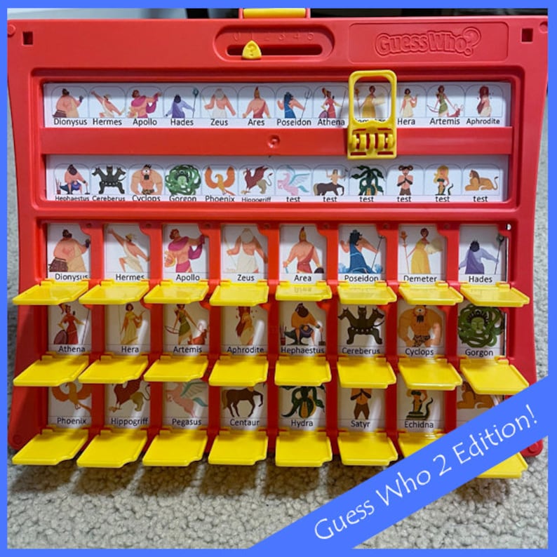 Ancient Greek Mythology Guess Who Cards (new Edition) - Etsy