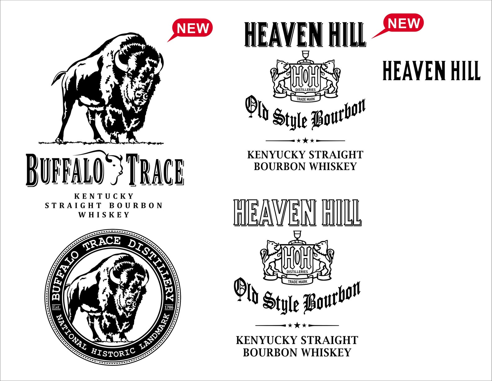 Whiskey bourbon logo SVG bundle. Vector de la marca de alcohol | Etsy