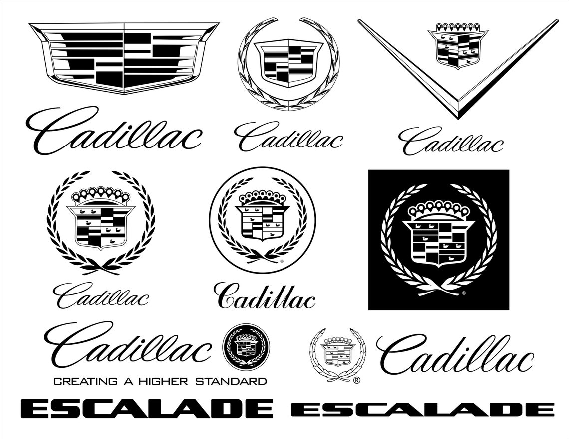 General Motors logo SVG Bundle. Cadillac Chevrolet Car emblem | Etsy