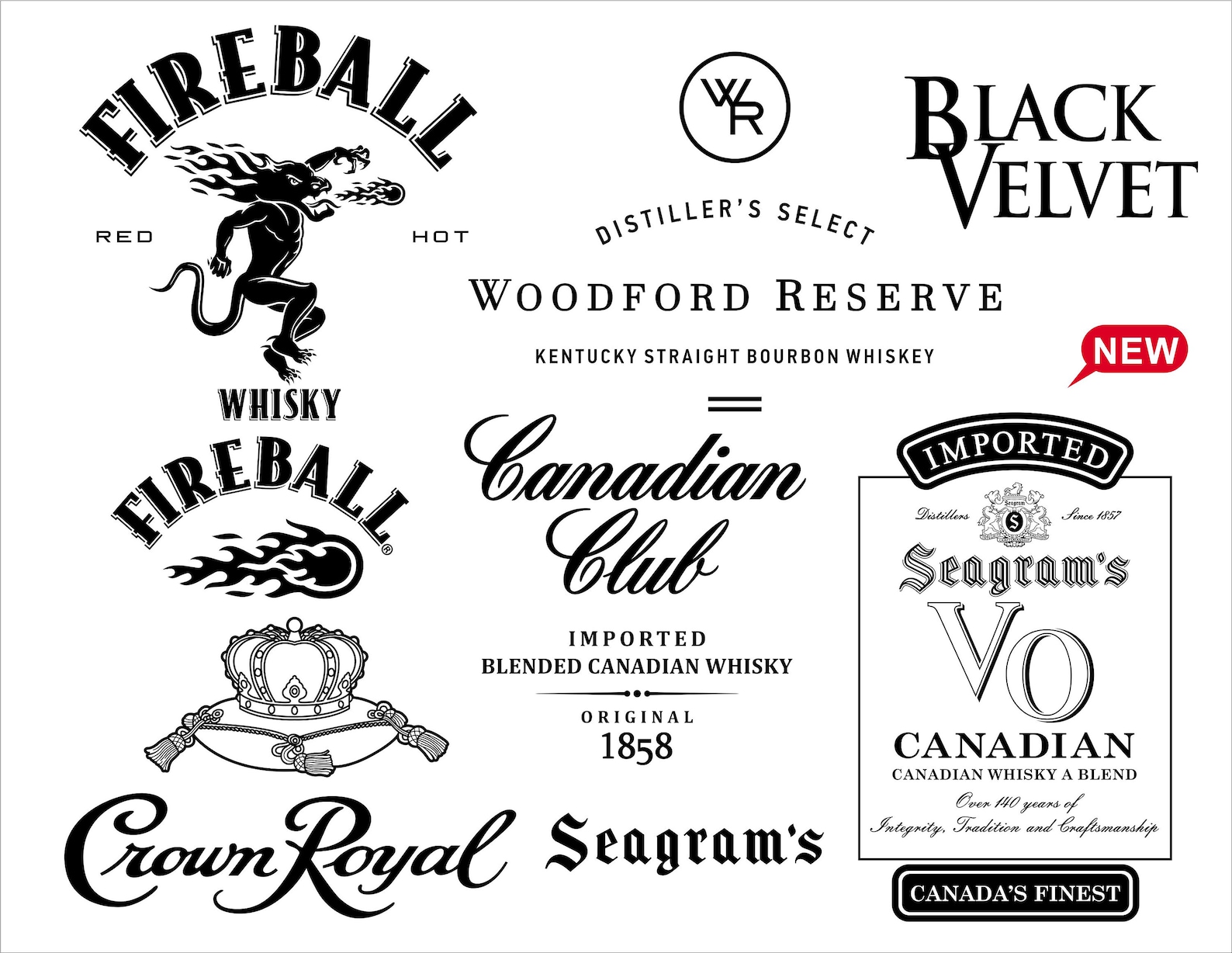 Whiskey bourbon logo SVG bundle. Alcohol brand vector Heaven | Etsy