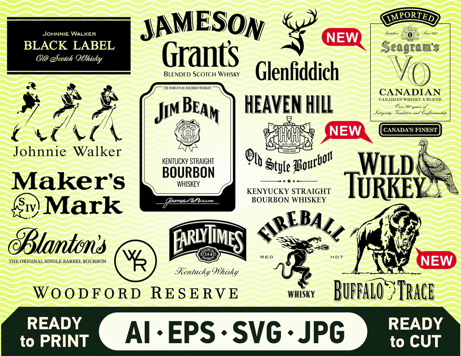 Whiskey bourbon logo SVG bundle. Alcohol brand vector Heaven | Etsy Whiskey bourbon logo SVG bundle. Alcohol brand vector Heaven | Etsy