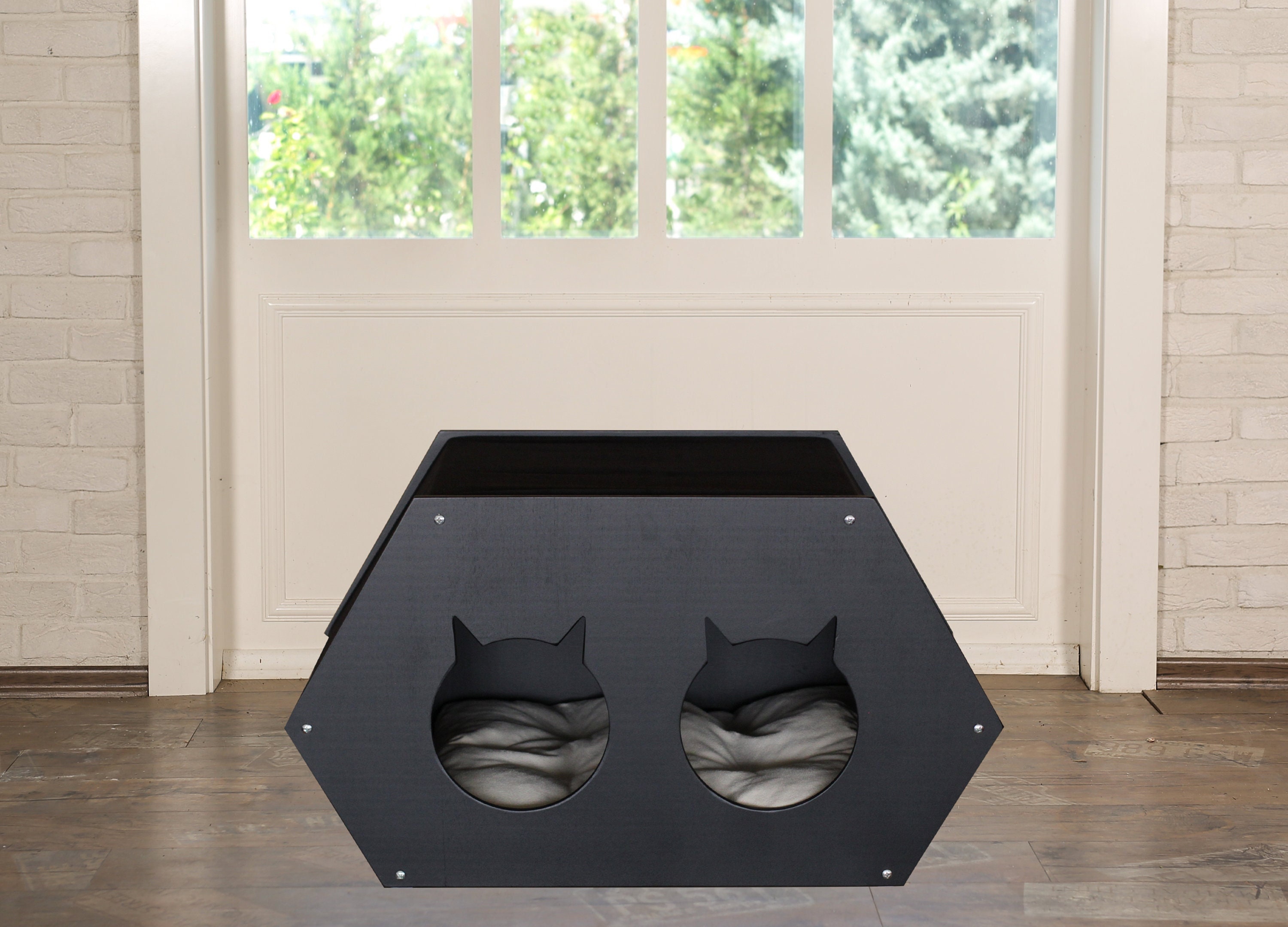 Indoor Cat House Wood Cat Kennel Cat Crate Modern Cat House - Etsy UK