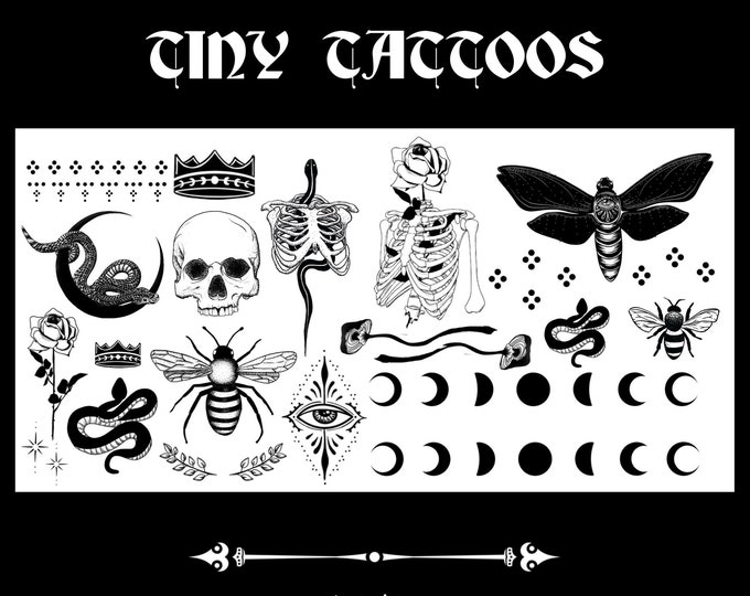 Realistic Temporary Tiny Tattoos | Great for Fake Finger Tattoos ...