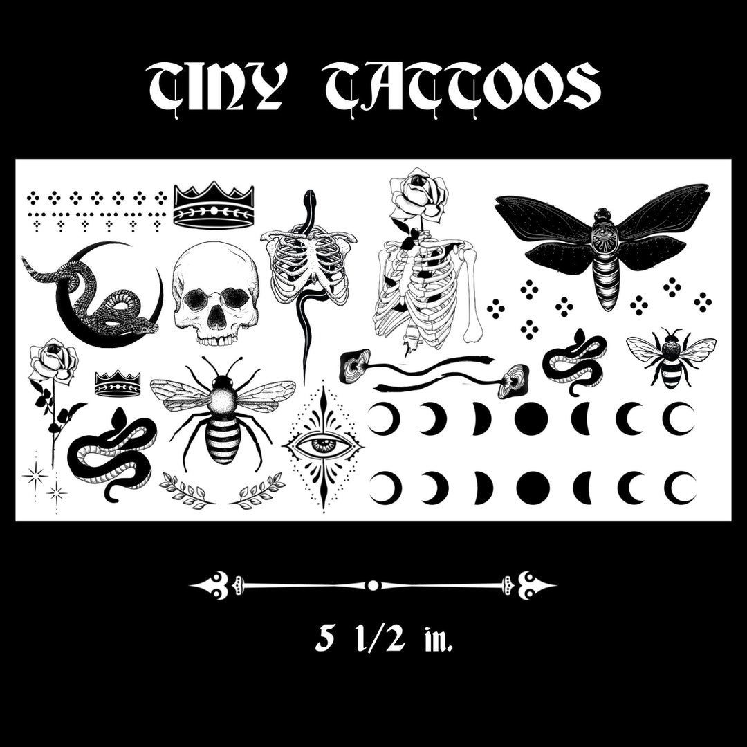 Realistic Temporary Tiny Tattoos | Great for Fake Finger Tattoos ...