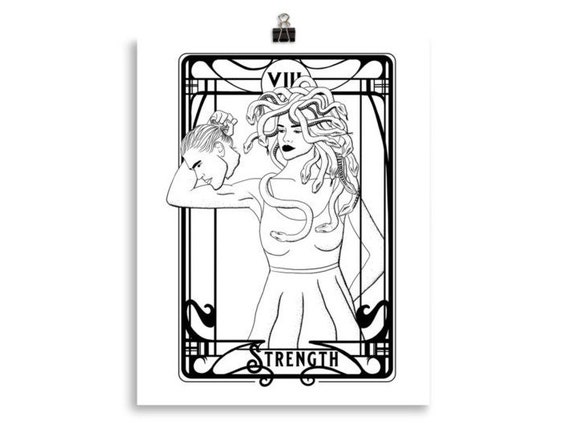 Medusa Kraft Tarot Karte Print - Etsy.de
