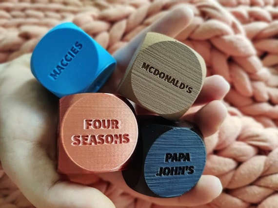 Custom Decision Dice 3d Printed Personalised Dice Perfect - Etsy
