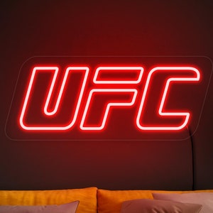 Ufc Neon Sign, Ufc Led Sign, Ufc Logo Sign, Ufc Light up Sign, Boxing ...