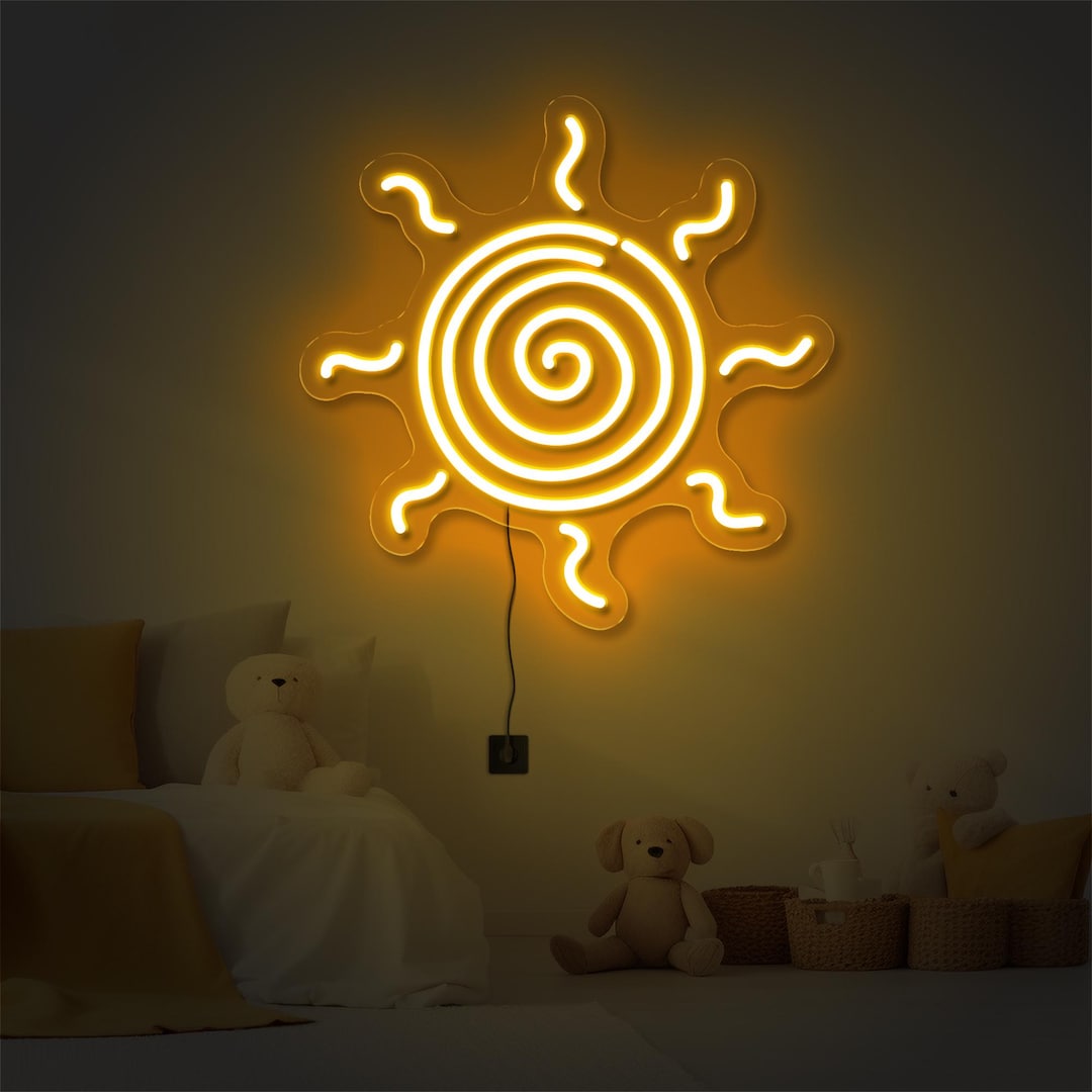 Sun Neon Sign, Sun Led Sign, Sun Light up Sign, Kids Room Neon Sign ...