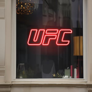 Ufc Neon Sign, Ufc Led Sign, Ufc Logo Sign, Ufc Light up Sign, Boxing ...