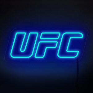Ufc Neon Sign, Ufc Led Sign, Ufc Logo Sign, Ufc Light up Sign, Boxing ...