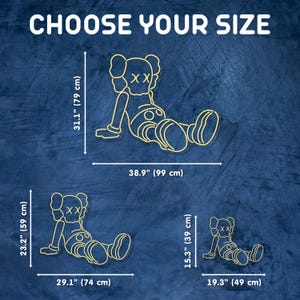 Kaws Neon Sign, Kaws Light up Sign, Kaws Led Light, Anime Neon Sign ...