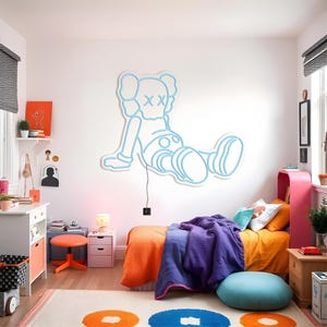 Kaws Neon Sign, Kaws Light up Sign, Kaws Led Light, Anime Neon Sign ...