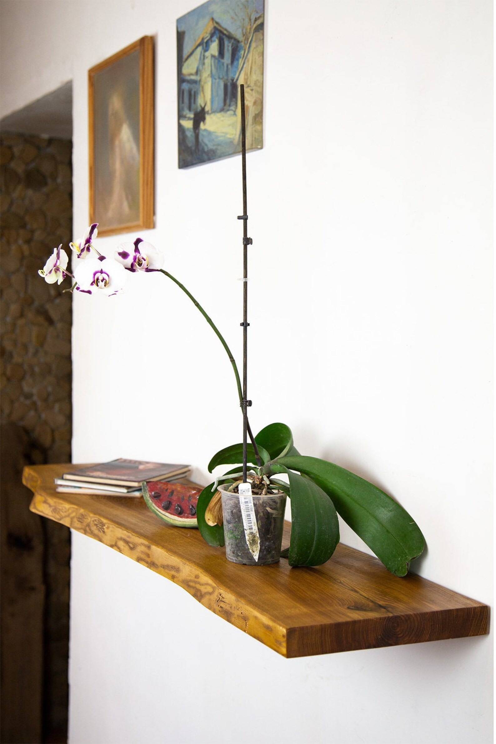 Live Edge Slabwood Slab Shelfwalnut Live Edge Slabcustom | Etsy