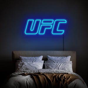 Ufc Neon Sign, Ufc Led Sign, Ufc Logo Sign, Ufc Light up Sign, Boxing ...