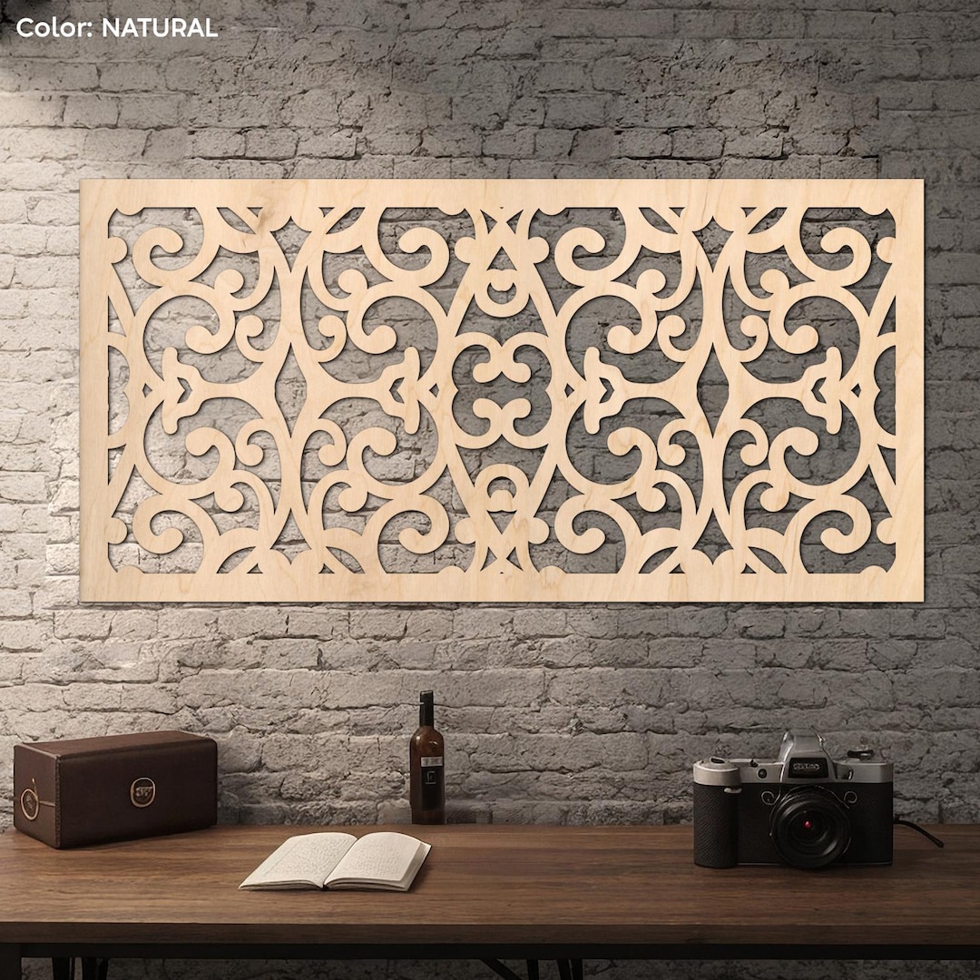 Moroccan Wood Wall Art, Moroccan Wood Panel, Arabic Wall Decor, Wooden ...