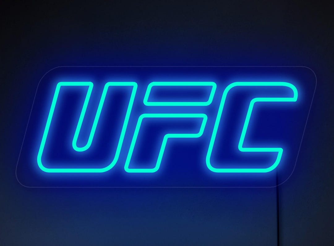 Ufc Neon Sign, Ufc Led Sign, Ufc Logo Sign, Ufc Light up Sign, Boxing ...