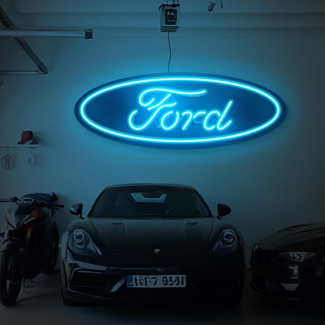 Ford Neon Sign, Ford Logo Led Sign,ford Garage Light up Sign,car Neon ...