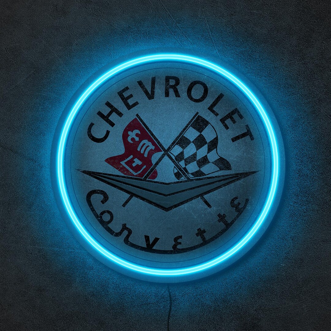 Chevrolet Neon Sign, Corvette Neon Sign, Chevrolet Logo Led Sign ...