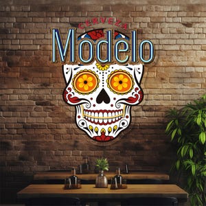 Modelo Neon Sign, Modelo Led Sign, Bar Light up Sign, Beer Neon Sign ...