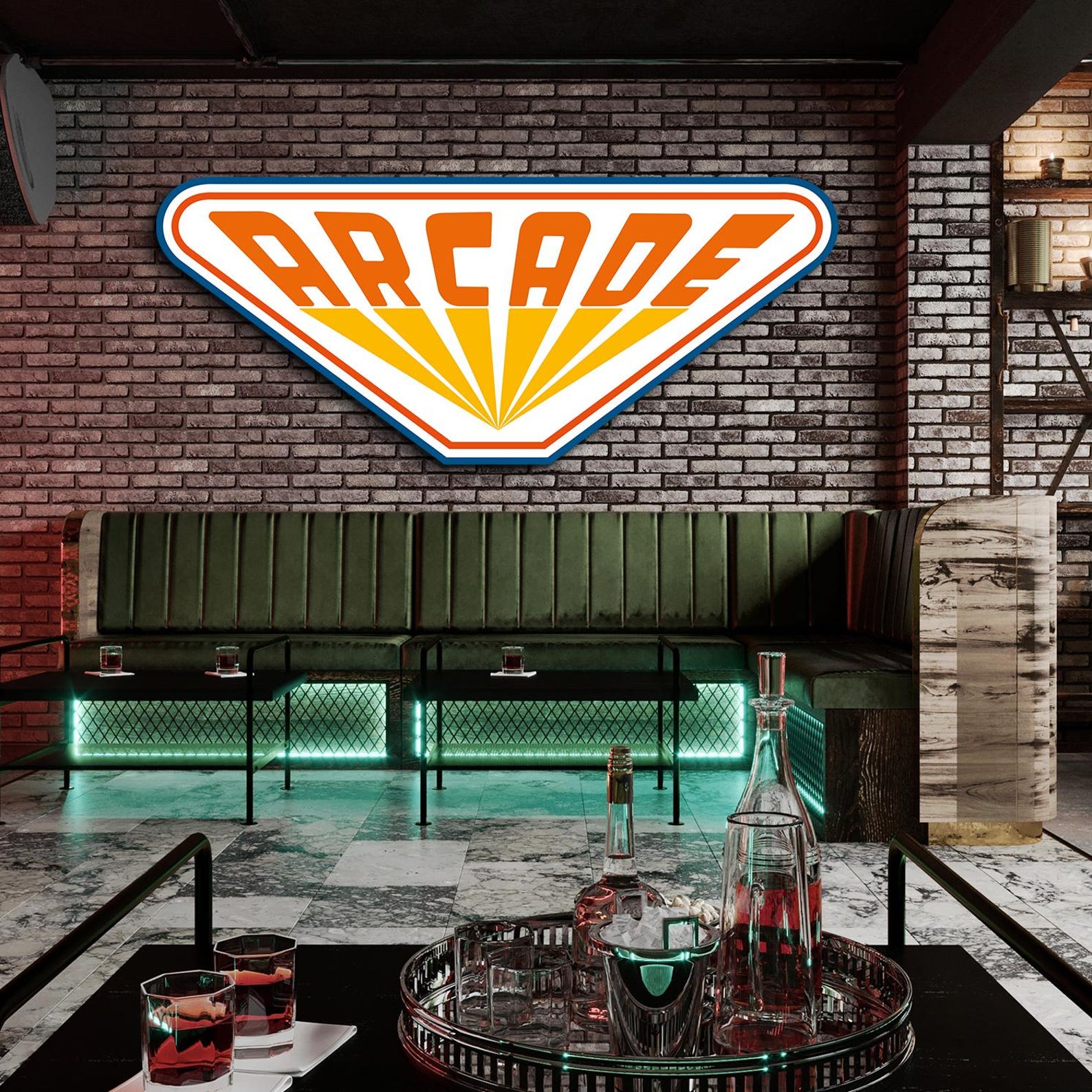 Arcade Led Sign,arcade Neon Sign,arcade Wall Art Light,retro Arcade ...