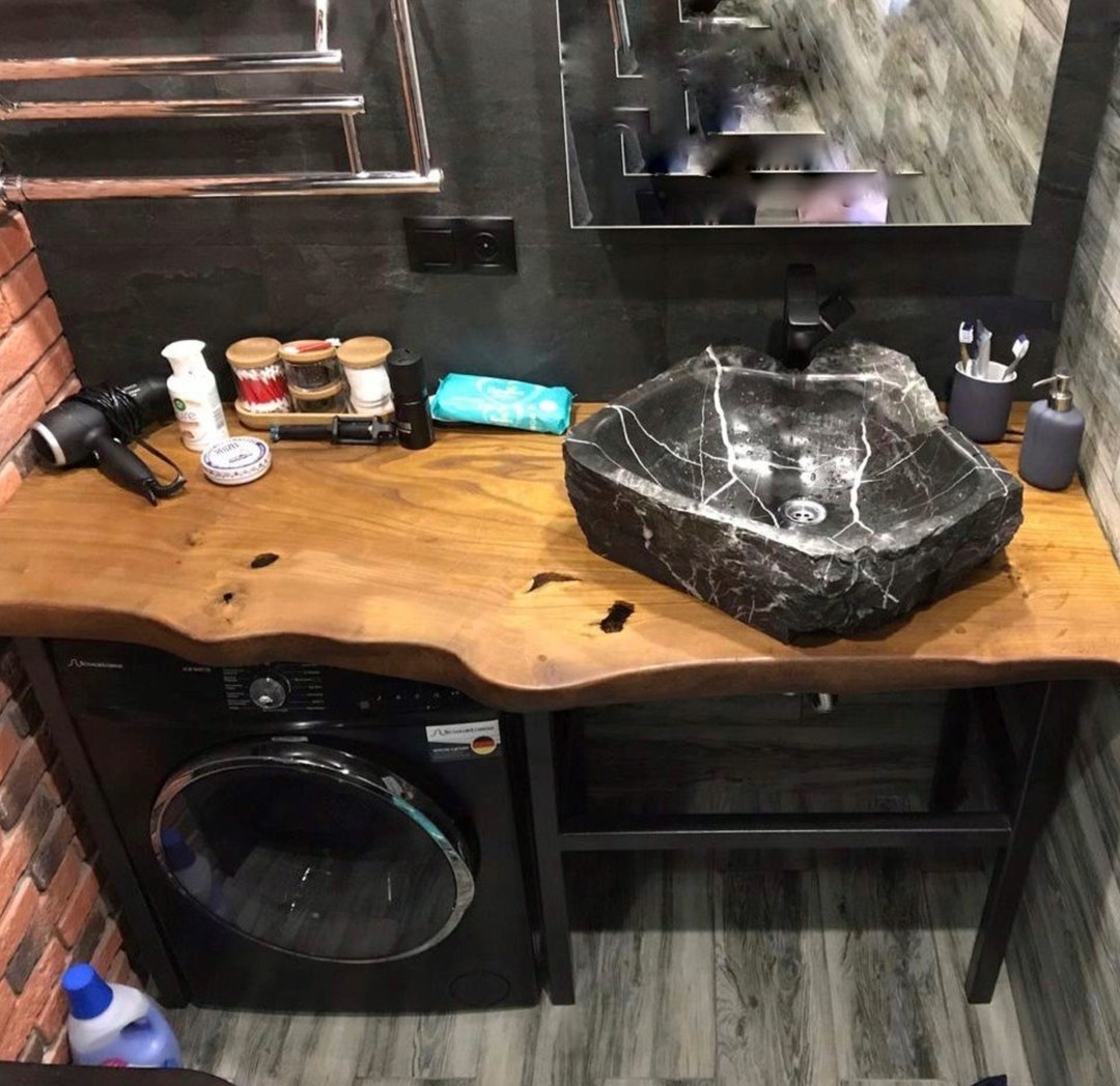 Luxury Washbasin Stand Modern Custom Made Epoxy Wash Slab - Etsy