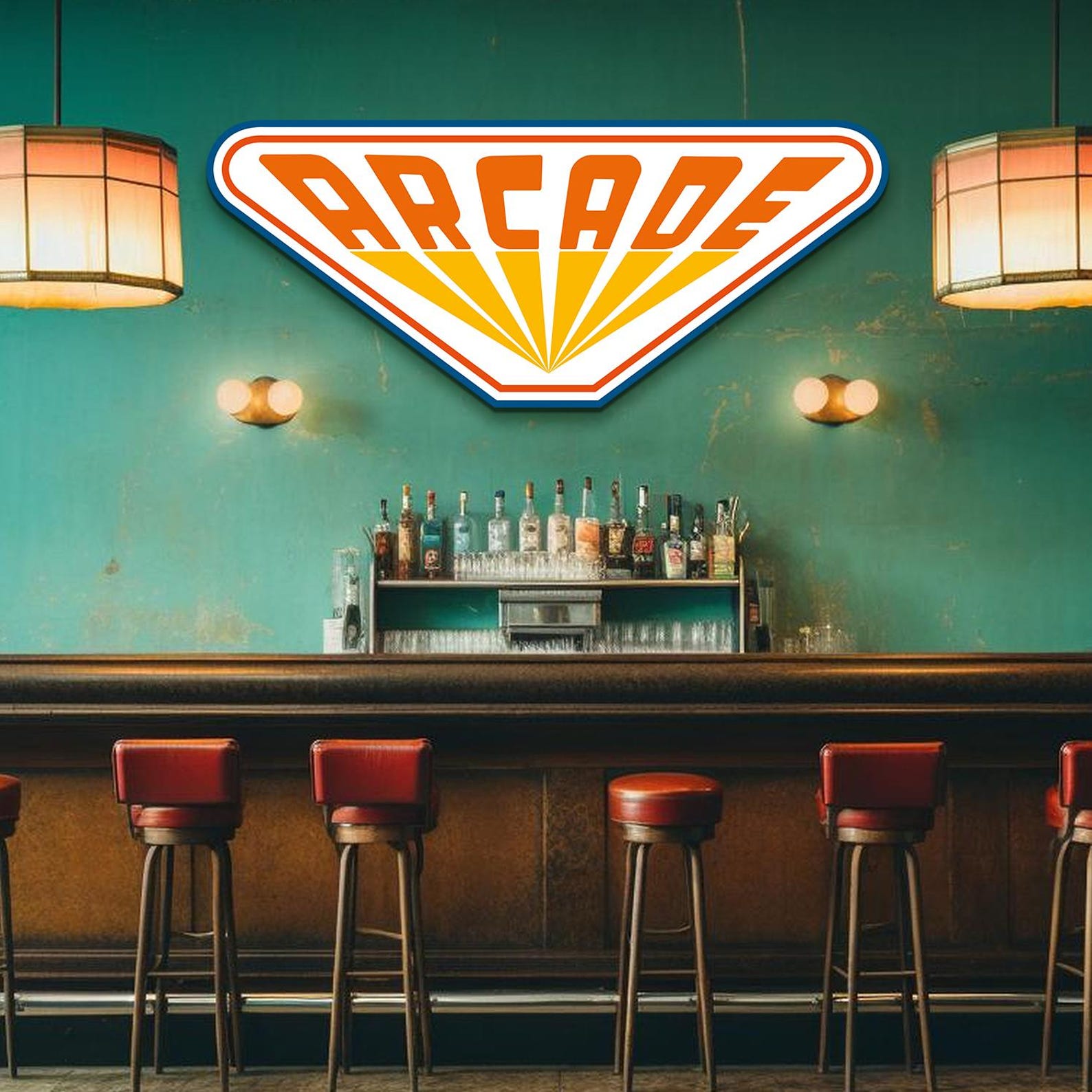 Arcade Led Sign,arcade Neon Sign,arcade Wall Art Light,retro Arcade ...