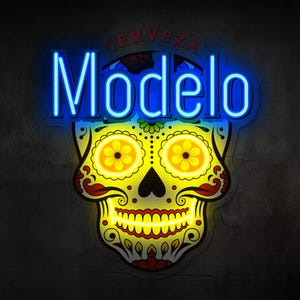 Modelo Neon Sign, Modelo Led Sign, Bar Light up Sign, Beer Neon Sign ...