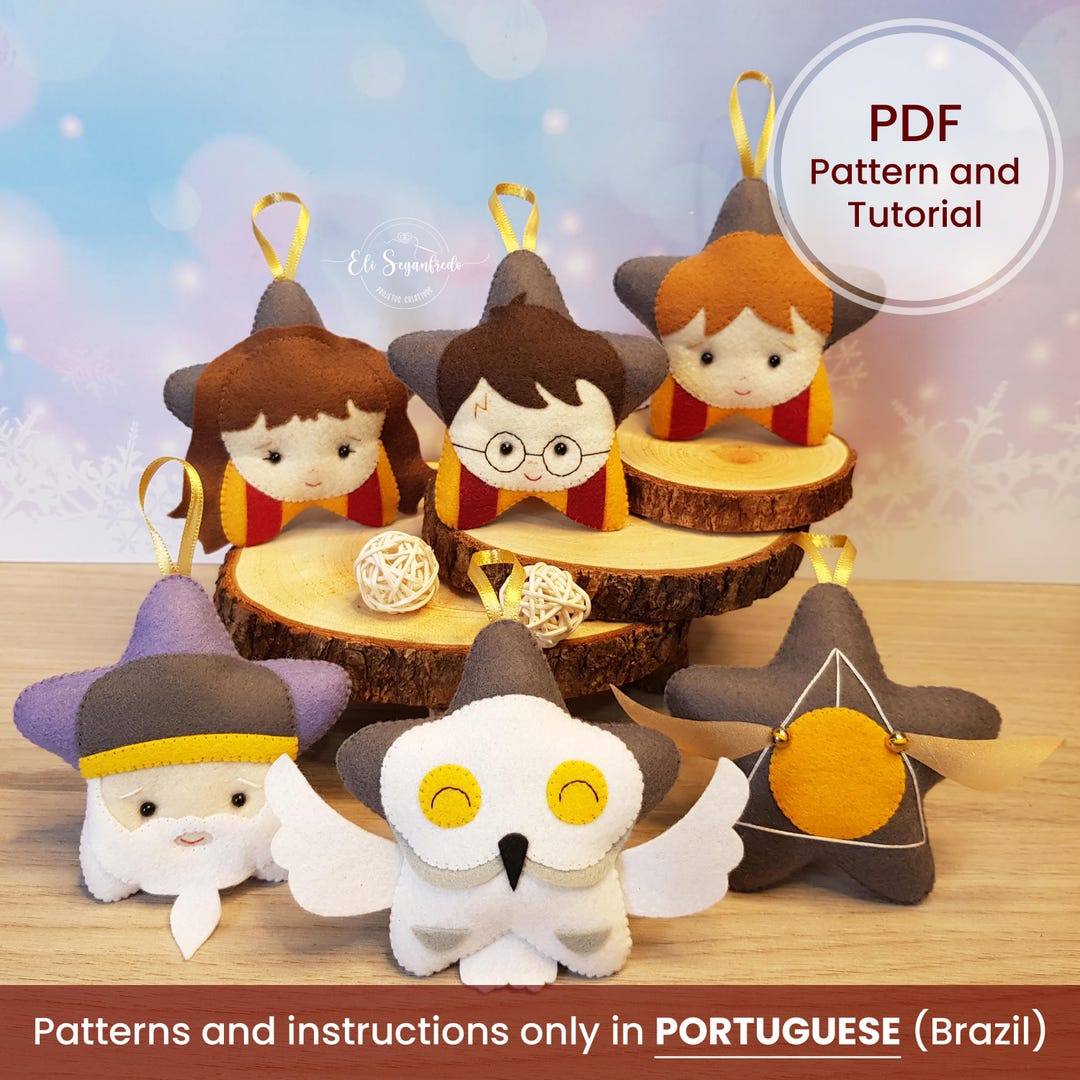 Pattern & Tutorial Diy PDF Harry Potter | Christmas Star Pattern | Christmas Ornaments Pattern ...