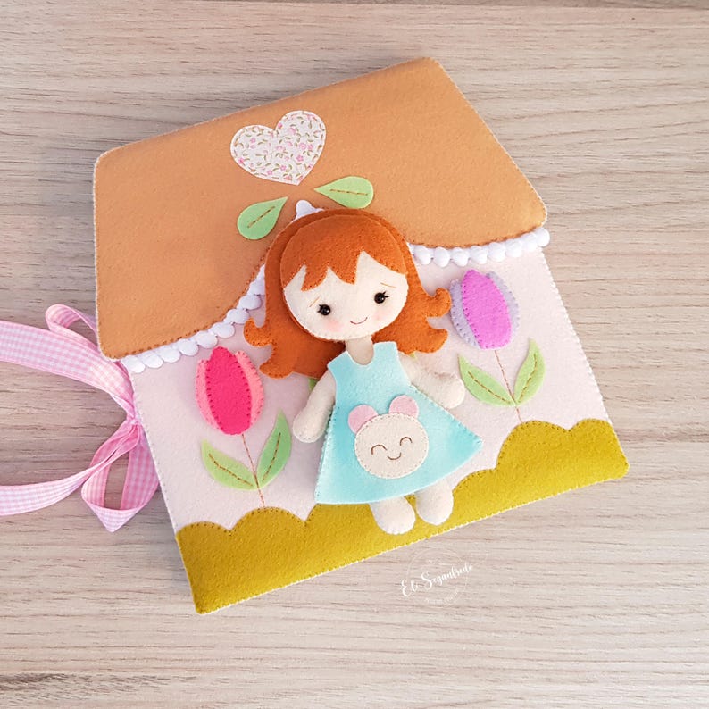 Quiet Book Pattern PDF | Mini Dollhouse Felt Busy Book | Doll With ...