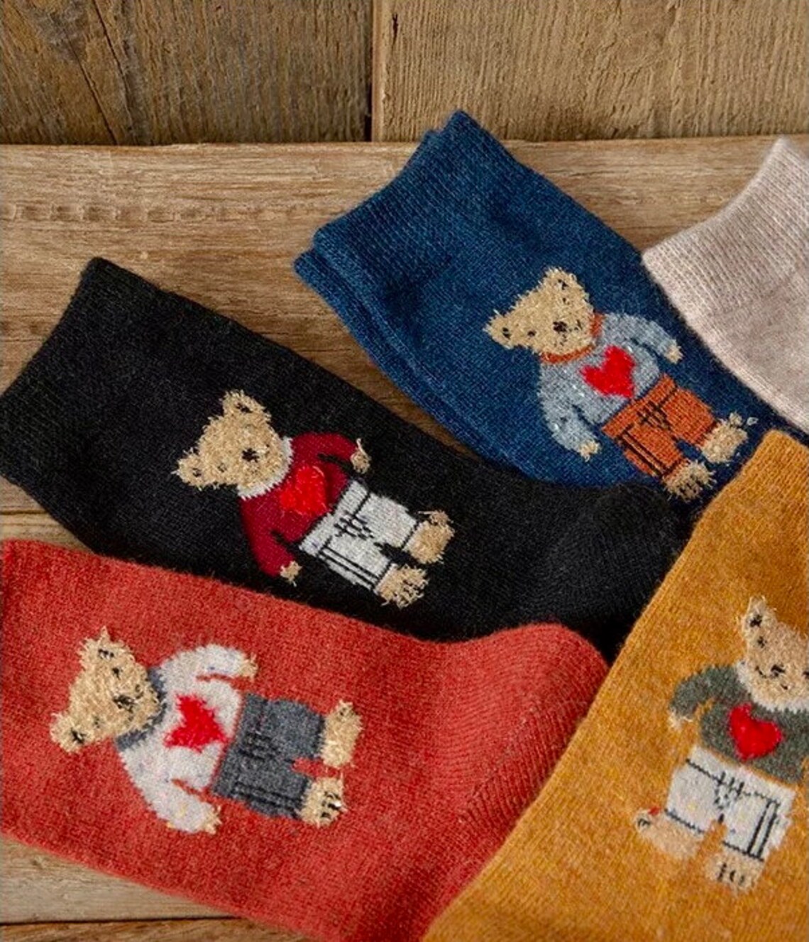Cute Bear Socks High Quality Women Socks Men Socks Unisex | Etsy