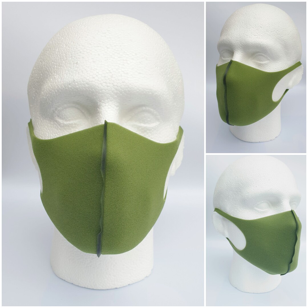Polyurethane Face Masks in Green Breathable Polyurethane Face Masks for ...