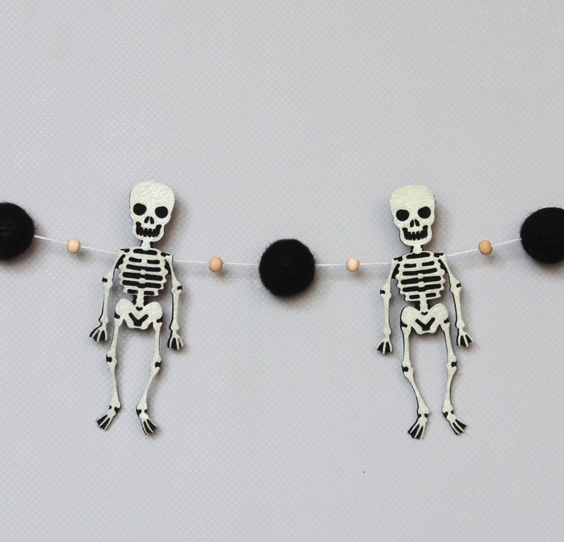 Halloween Garland Fall Garland With Glow in the Dark - Etsy