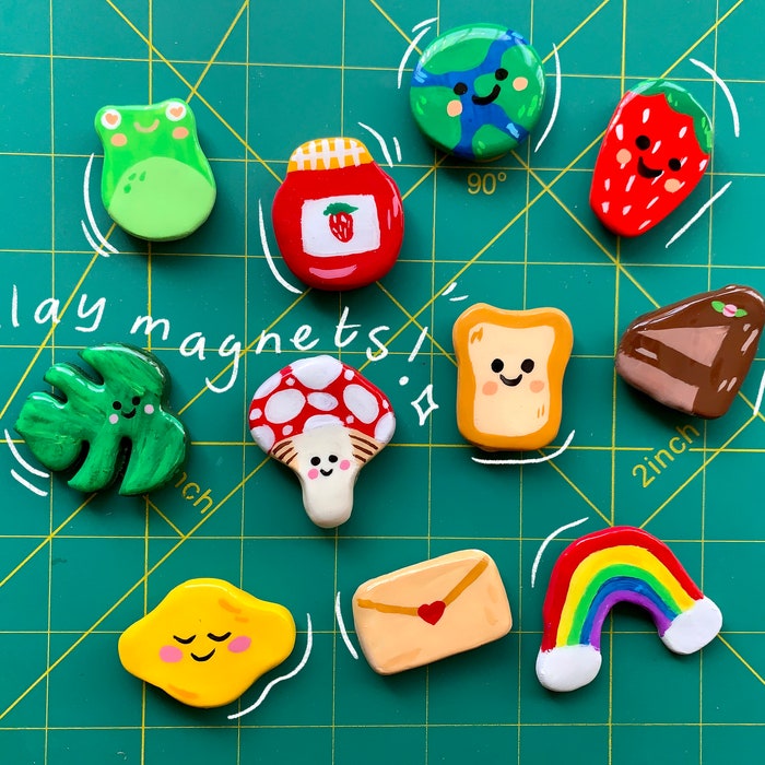 Clay Magnets - Etsy