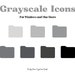 Round ICON _ Grayscale Desktop Icons, Folder Icons, Mac Icon, Windows ...