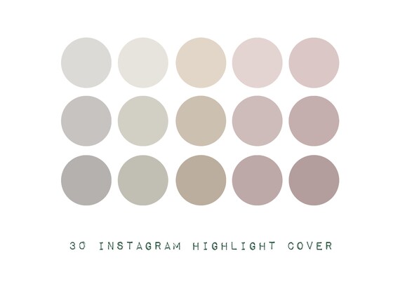 30 Neutral INSTAGRAM HIGHLIGHT COVER Solid Color Only - Etsy