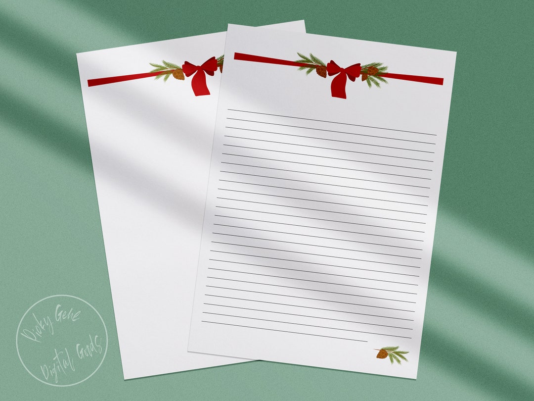 Printable Christmas Stationary _ Letter Stationery, Printable ...