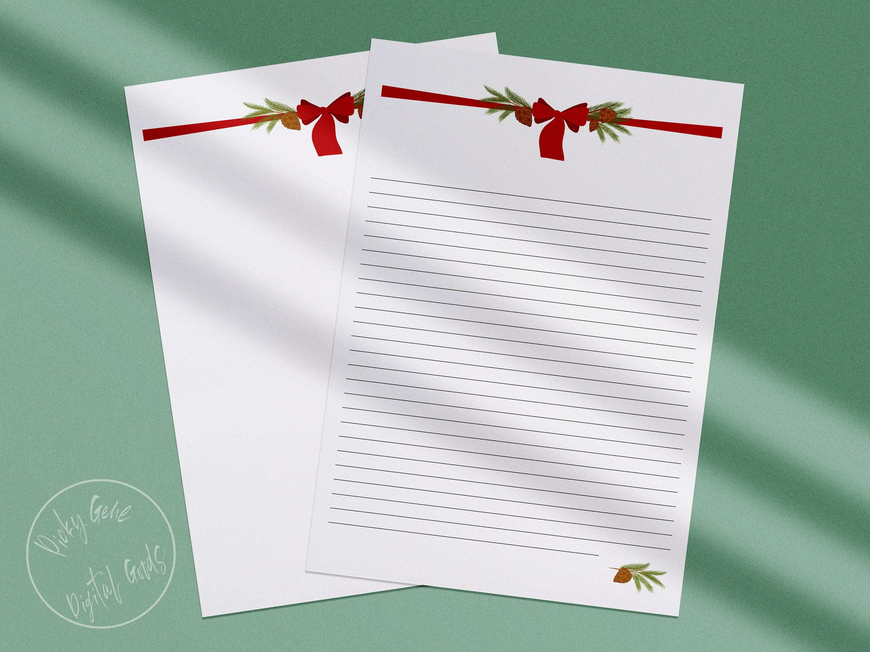 Printable Christmas Stationary _ Letter Stationery, Printable ...