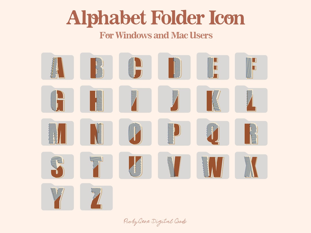 Alphabet ICON | Desktop Icons, Folder Icons, Mac Icon, Windows Icon ...
