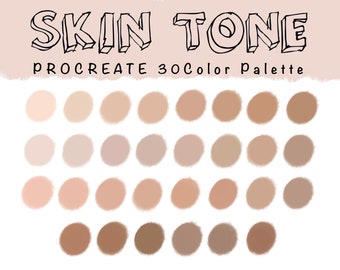 Skin Tones Procreate Color Palette for iPad 6 Palettes 180 - Etsy Australia