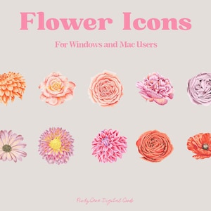 Flower ICON Desktop Icons, Folder Icons, Mac Icon, Windows Icon ...