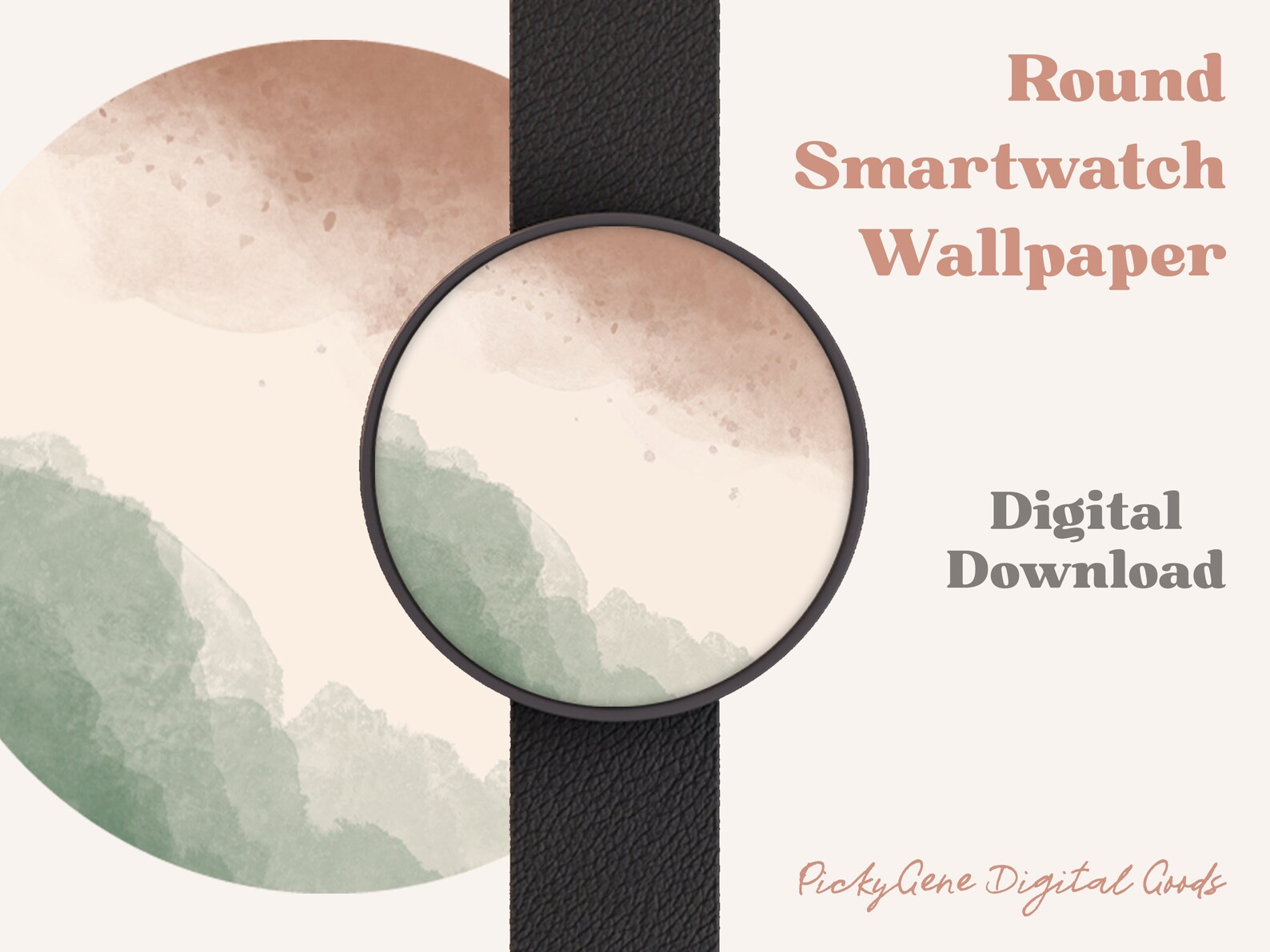 Aesthetic Pattern Round Smart Watch Wallpaper Boho | Etsy
