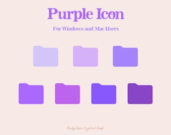 Purple Folder Icons | Etsy