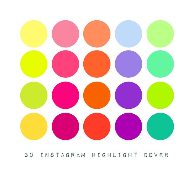 Solid Instagram Highlight Covers - Etsy